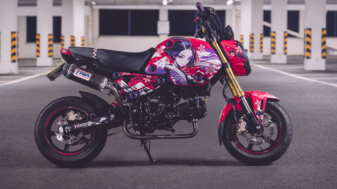 Nickgnarkill Collaboration Graphics Kit for Honda Grom 2022+ – SEVENTY ...
