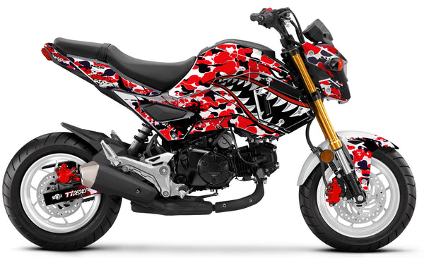 Grom 2017-2020 The Shark (Red Camo) – SEVENTY SEVEN DECALS LLC