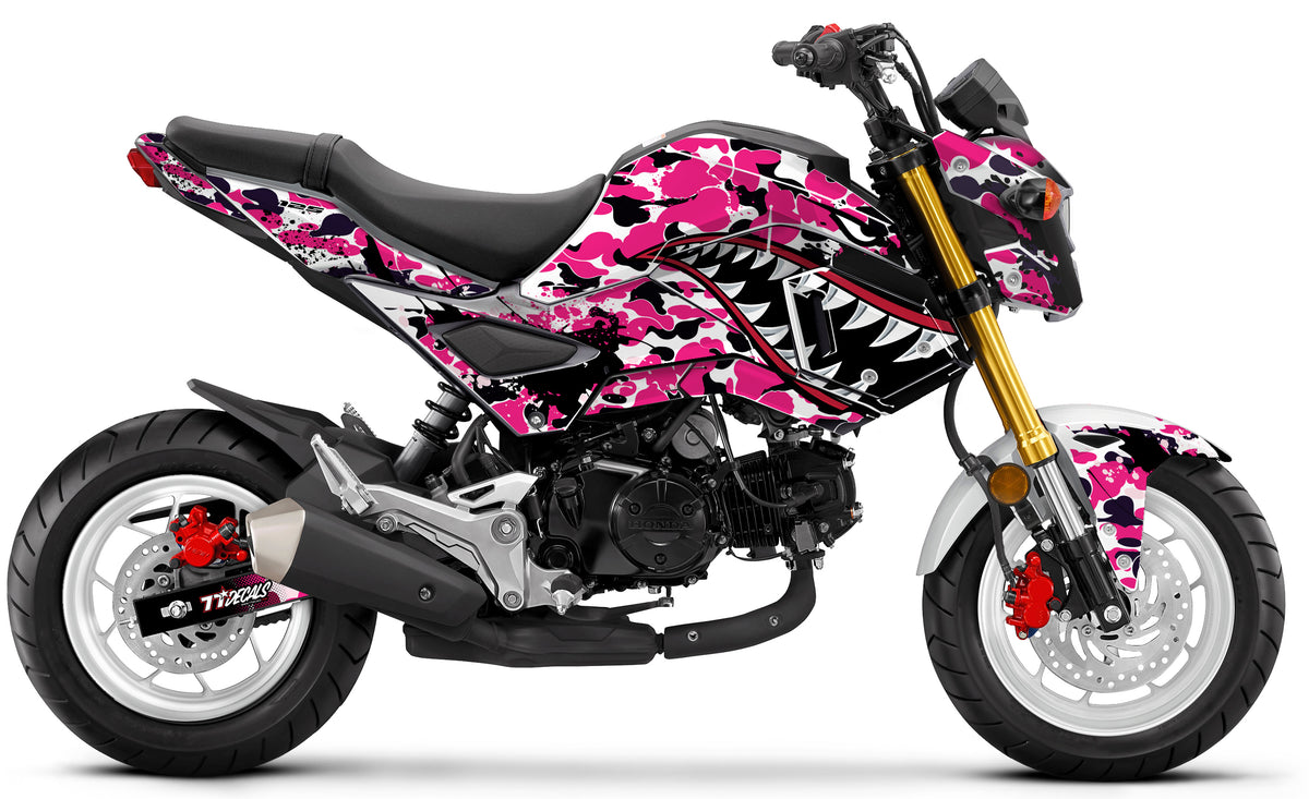 Grom 2017-2020 The Shark (Pink Camo) Theme – SEVENTY SEVEN DECALS LLC
