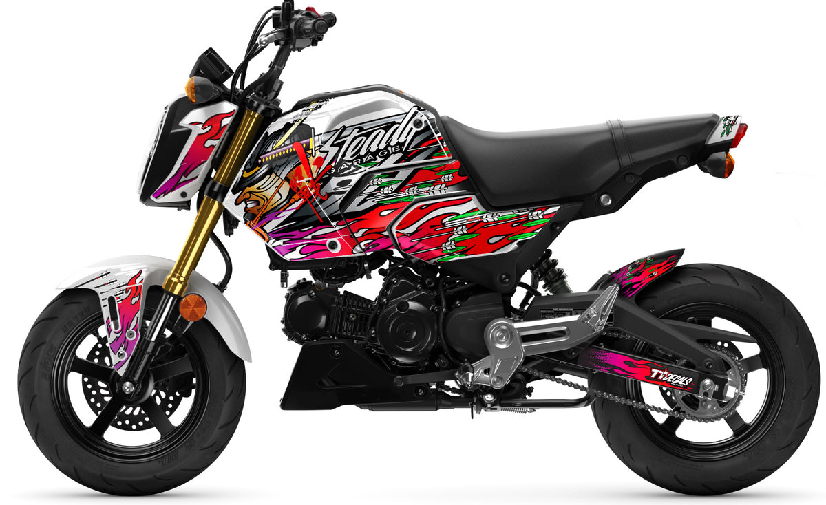 Grom 2025-2026 Bushido (White) Theme – SEVENTY SEVEN DECALS LLC