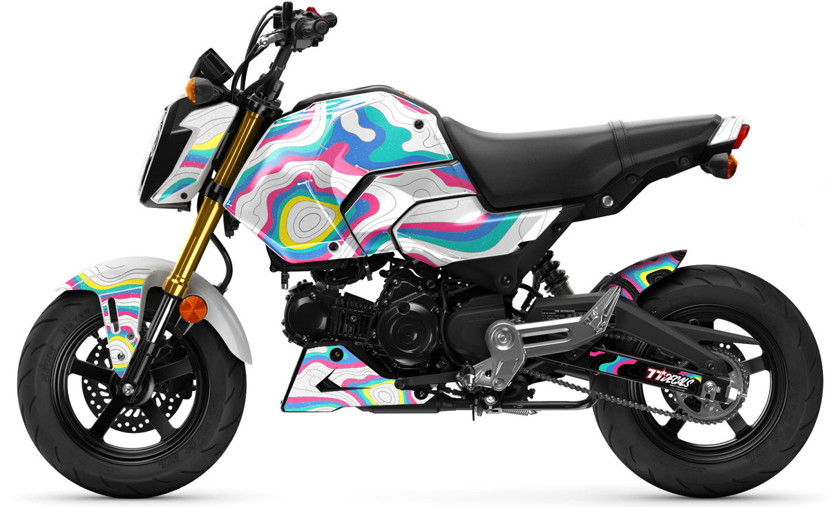 Grom 2025-2026 Pop Topography (White) Theme – SEVENTY SEVEN DECALS LLC