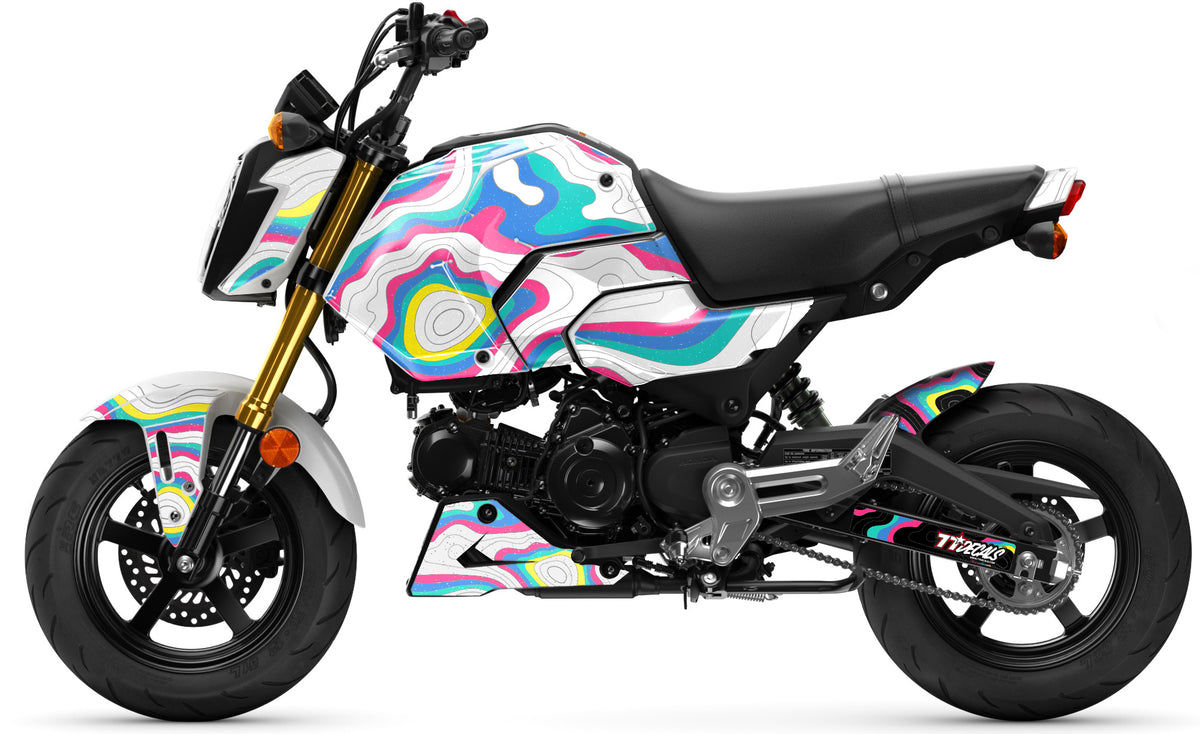 Grom 2025-2026 Pop Topography (White) Theme – SEVENTY SEVEN DECALS LLC