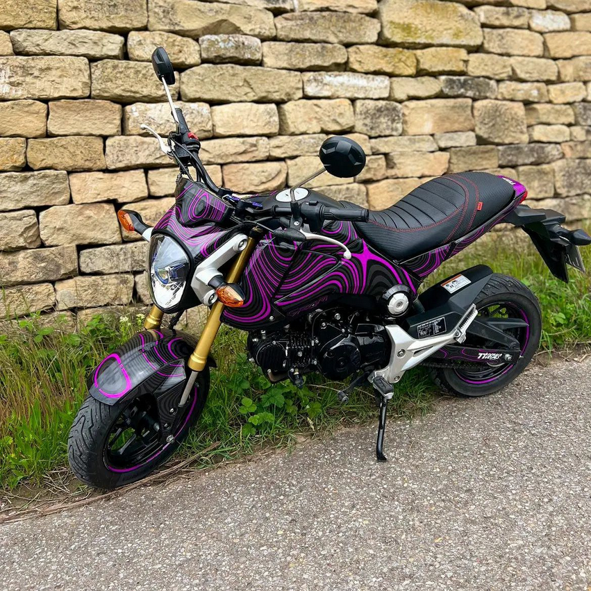Grom 2013-2016 Distortion (Purple) Theme – SEVENTY SEVEN DECALS LLC