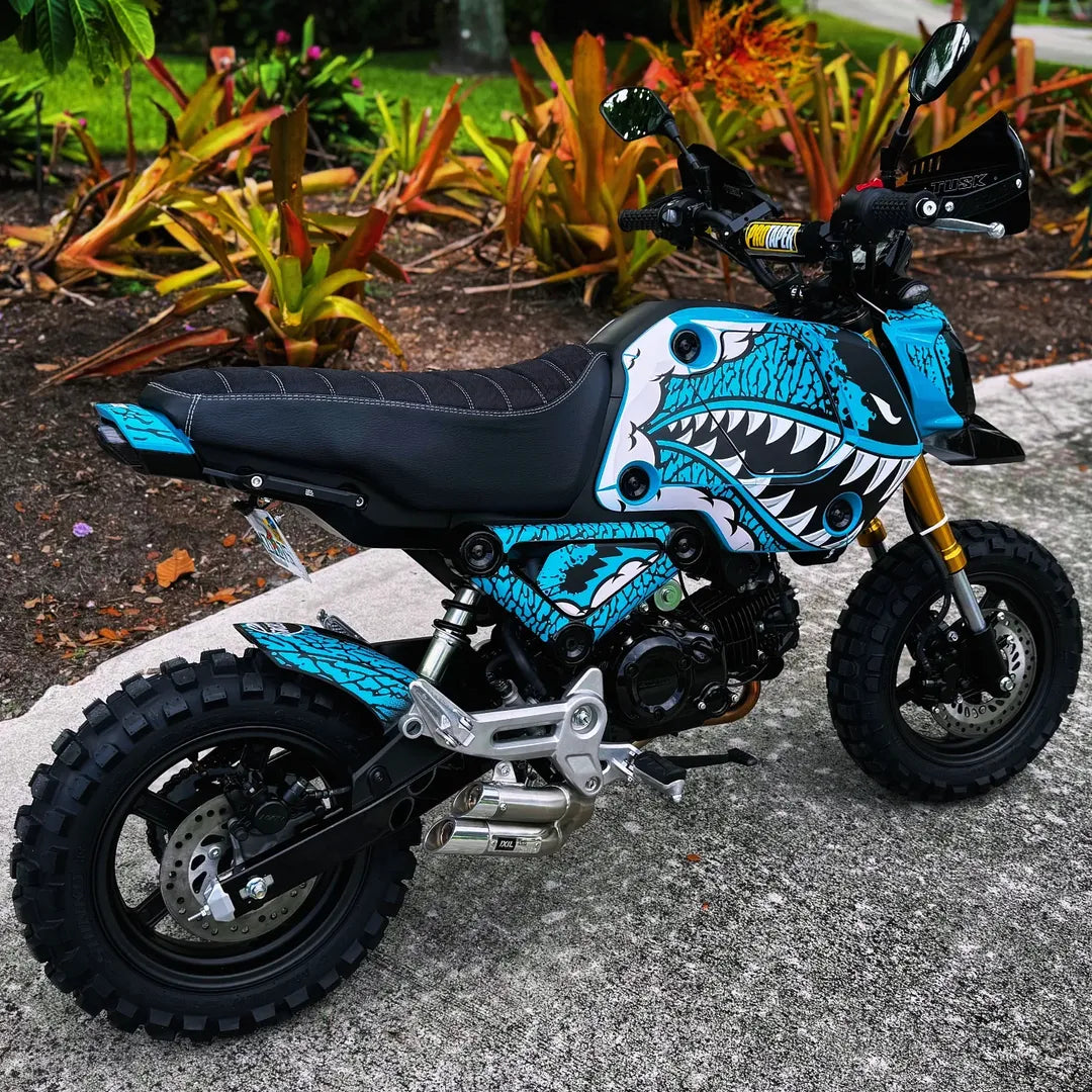 Grom 2021-2024 The Shark (Blue Raspberry) Theme – SEVENTY SEVEN DECALS LLC