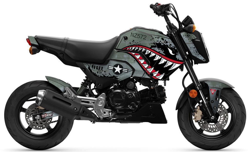 Grom 2025-2026 Flying Shark Theme – SEVENTY SEVEN DECALS LLC