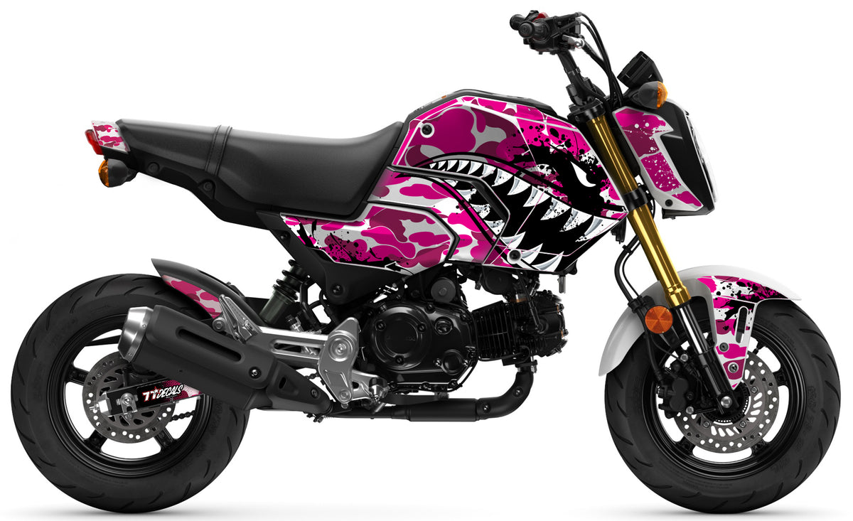 Grom 2025-2026 The Shark (Pink Camo) Theme – SEVENTY SEVEN DECALS LLC