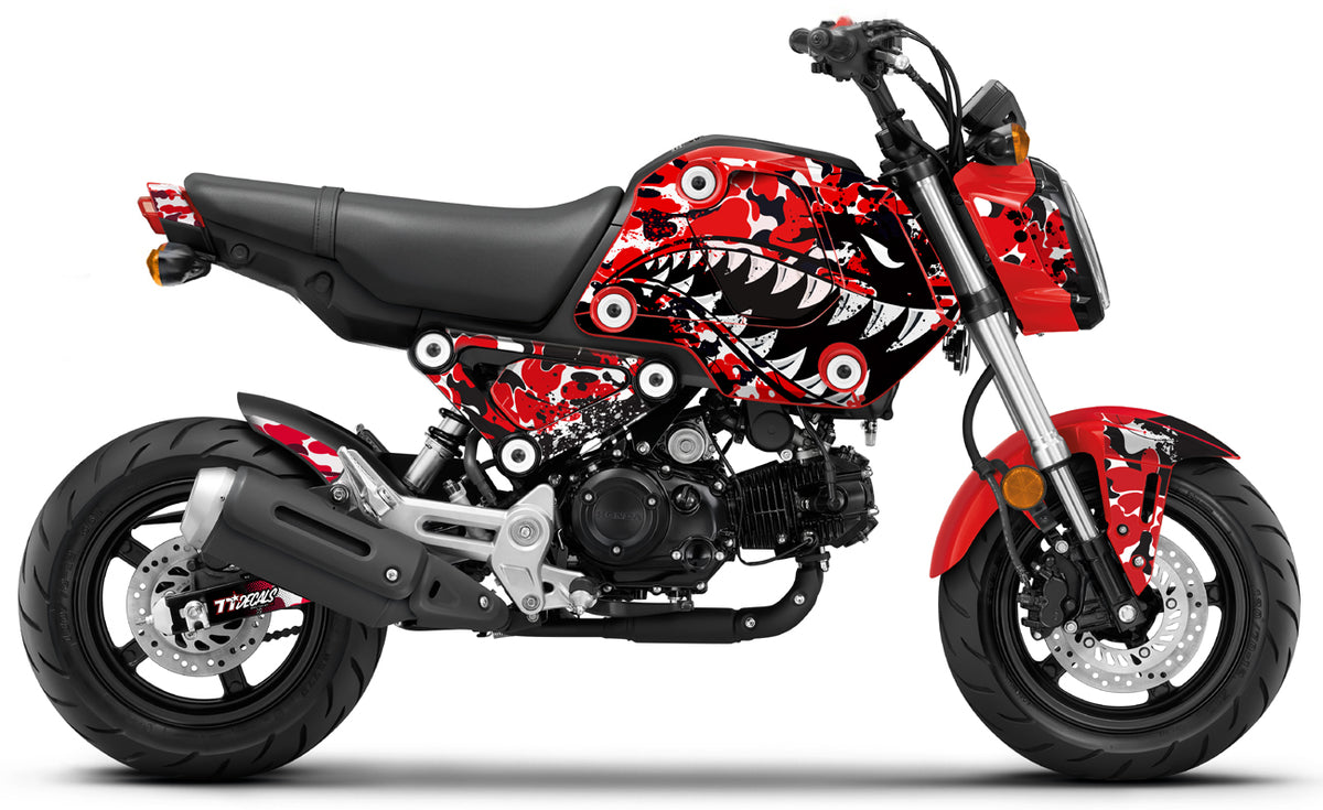 Grom 2021-2024 The Shark (Red Camo) Theme – SEVENTY SEVEN DECALS LLC