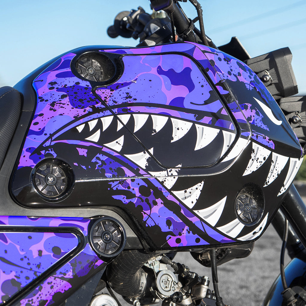 Grom 2021-2024 The Shark (Purple Camo) Theme – SEVENTY SEVEN DECALS LLC
