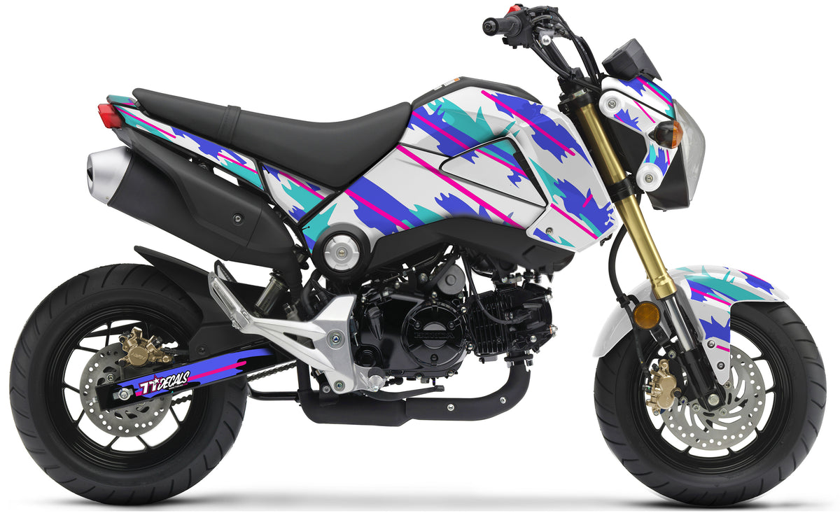 Grom 2013-2016 Oil Splash (White) Theme – SEVENTY SEVEN DECALS LLC