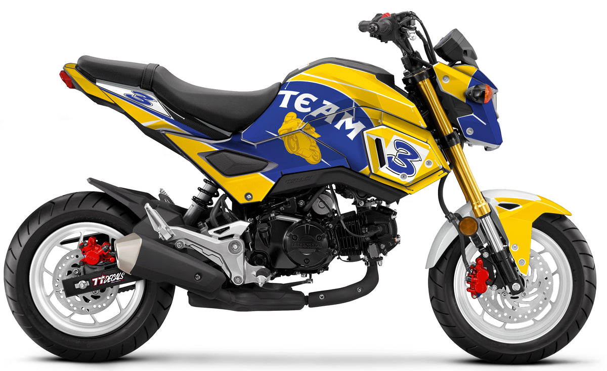 Grom 2017-2020 Team GP Theme – SEVENTY SEVEN DECALS LLC