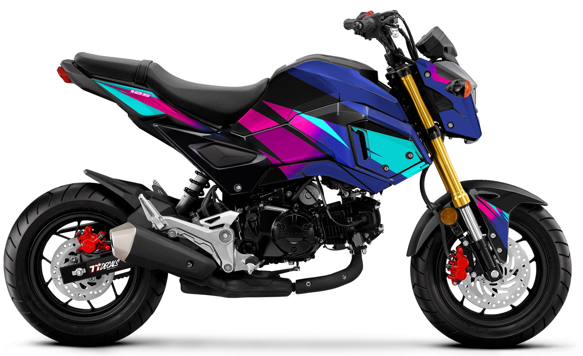 Grom 2017-2020 Retro Racer SE (Black) Theme – SEVENTY SEVEN DECALS LLC