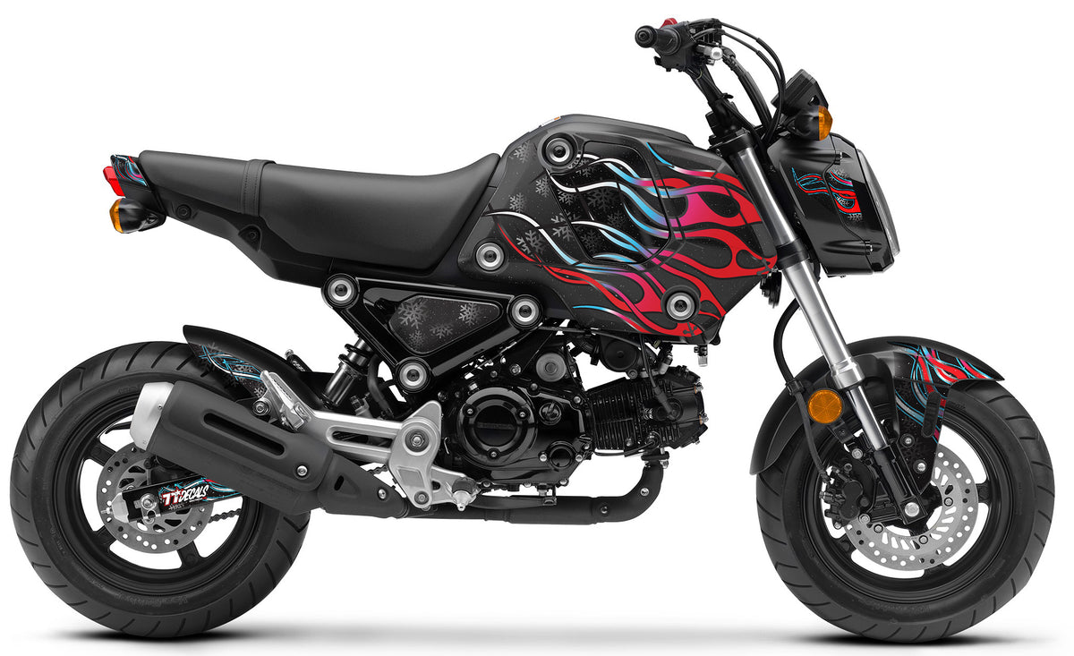 Grom 2021-2024 Fire & Ice (Black) Theme – SEVENTY SEVEN DECALS LLC